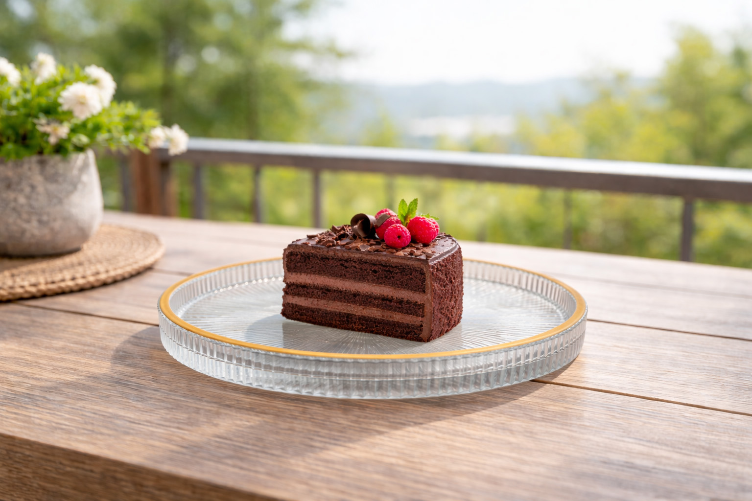 6-PACK GLASS PLATES WITH HIGH EDGE & GOLD RIM – CLEAR FRUIT & APPETIZER ...